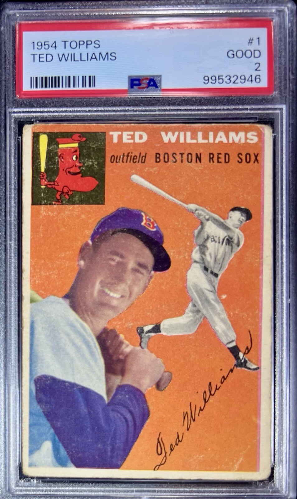 1954 TOPPS TED WILLIAMS #1 PSA 2 GOOD | eBay