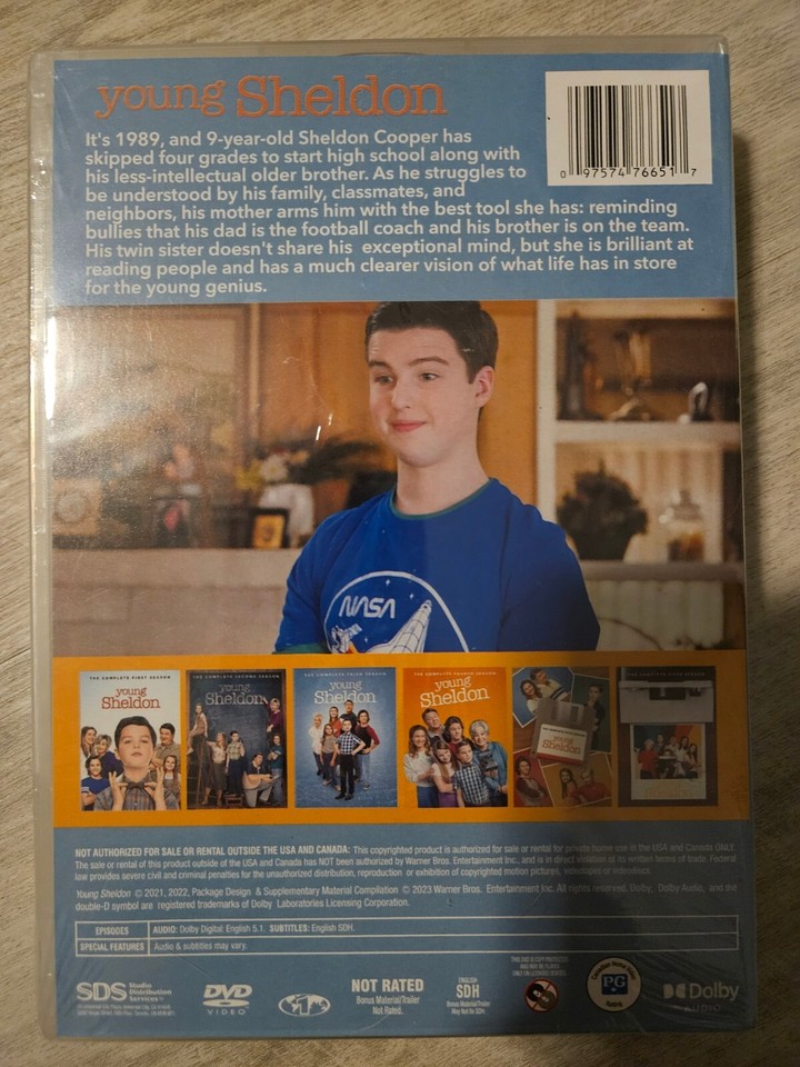 Young Sheldon The Complete Series Seasons 1-6 (DVD, 12-Disc Box Set ...