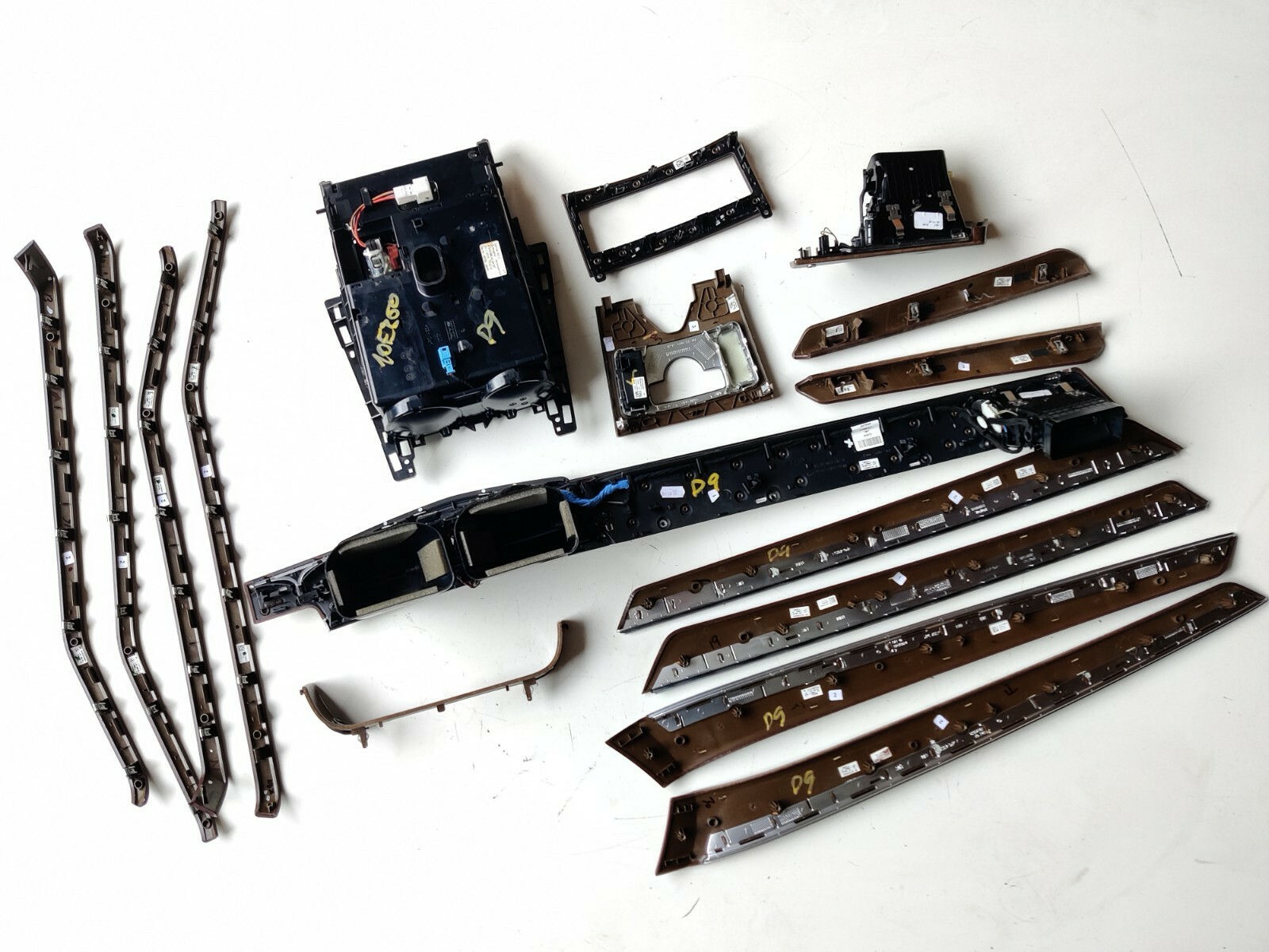 10-13 Mercedes E350 W212 Interior Wood Trim Set of 16 Dash Doors Center ...