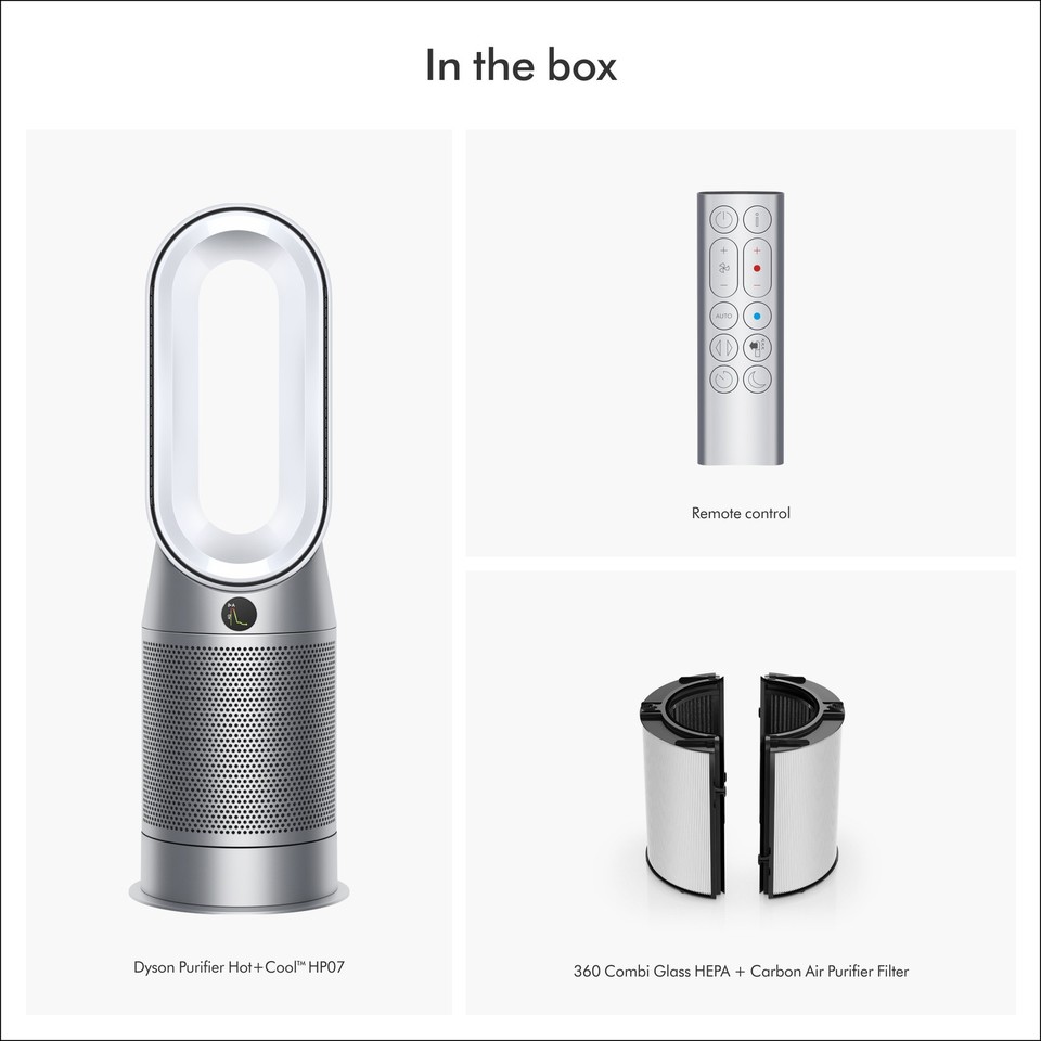 Dyson HP07 Purifier Hot + Cool™ Fan | White/Silver | Refurbished | eBay