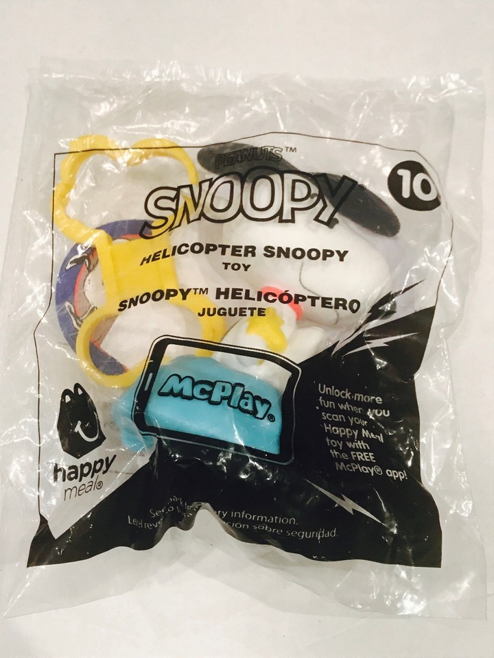 Peanuts Helicopter Snoopy New 2018 McDonald's Happy Meal Toy #10 NIP | eBay