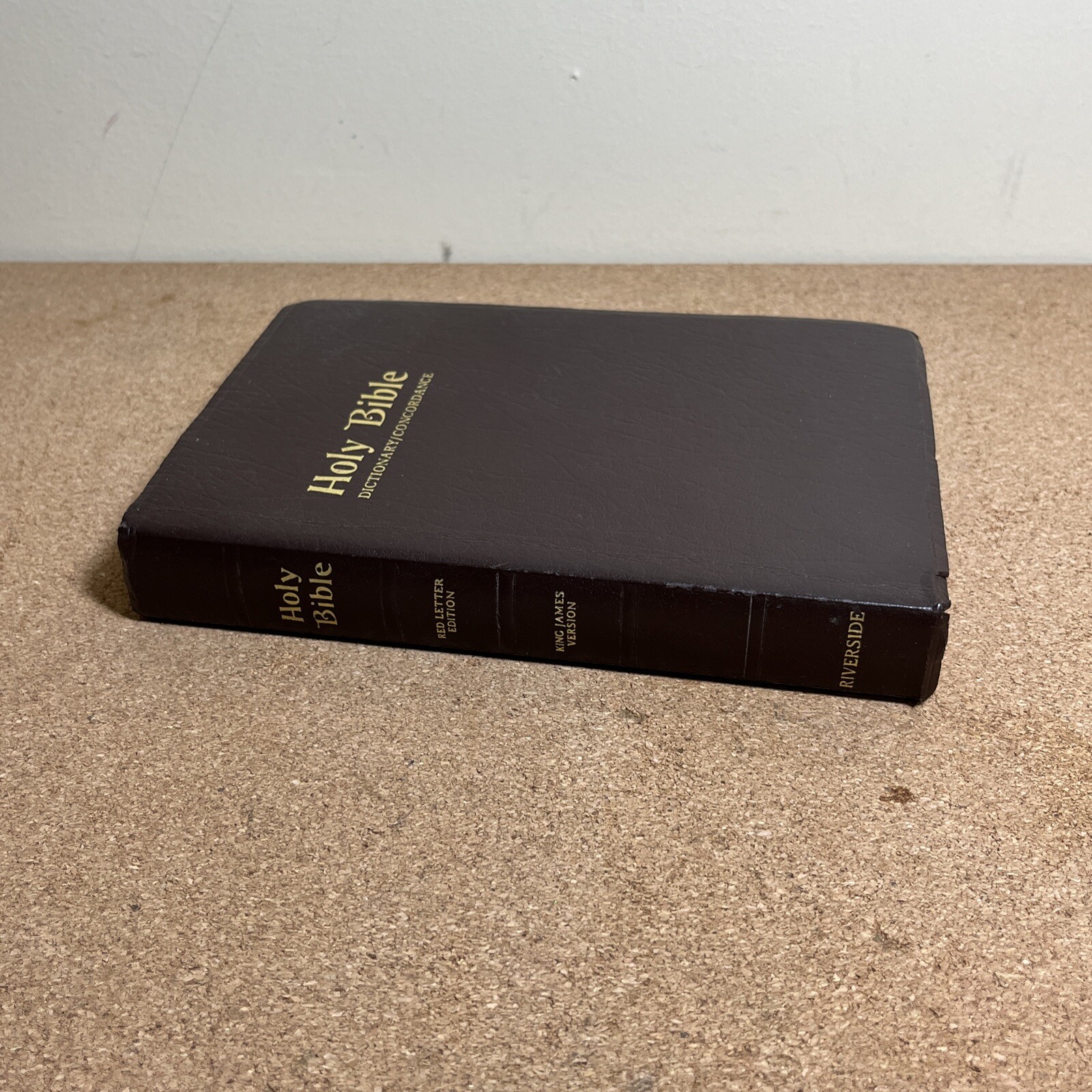 Holy Bible King James Version Red Letter Dictionary Concordance ...