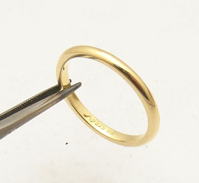 Michael Anthony Technibond Plain Wedding Band Ring 14K Yellow Gold ...