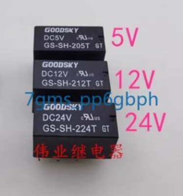 5 PCS NEW IN BOX GOODSKY GS-SH-224T DC24V Communication Electromagnetic Relay | eBay