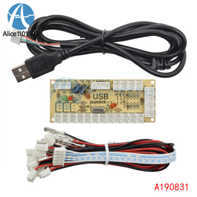 USB Arcade Encoder Zero Delay PC to Joystick 5Pin MAME Sanwa Push ...