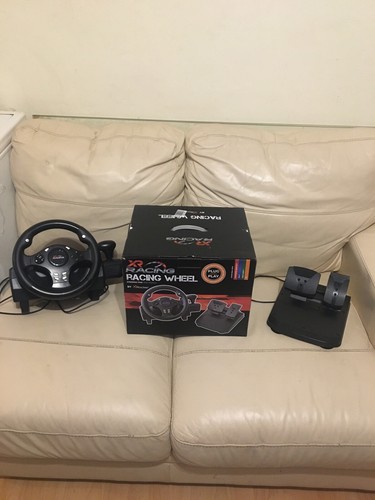 X-Rocker XR Racing Wheel and Pedals with Force Feedback 94338510188 ...