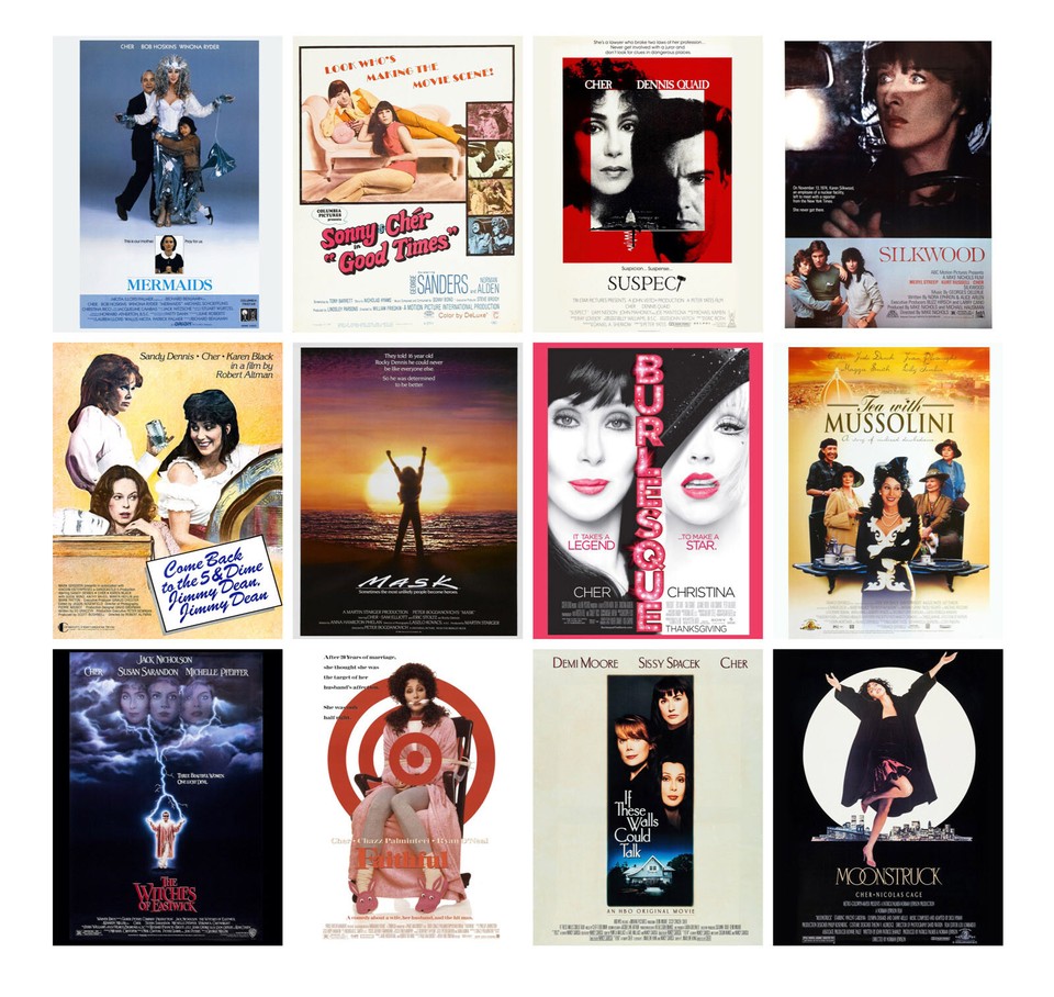 Unframed Music Posters (12pc 8"x12") CHER Vintage Music Movie Posters ...