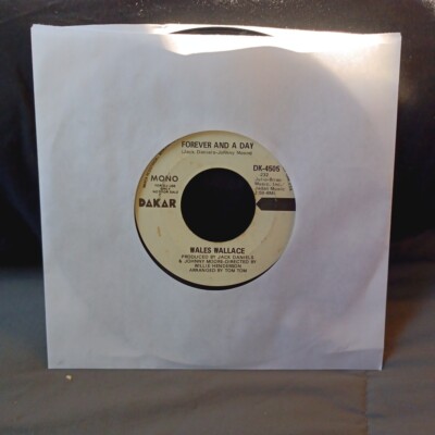 Wales Wallace Forever And A Day. VG Vinyl 45. Rare Funk/Soul. White ...