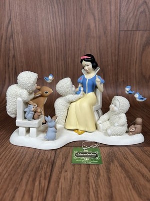RARE Disney Princess Snowbabies "Snow White's Woodland Fairy Tale" Dept ...