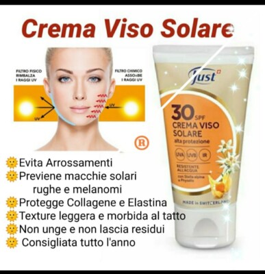 Linea solari Just crema solare viso SFP 30 | eBay