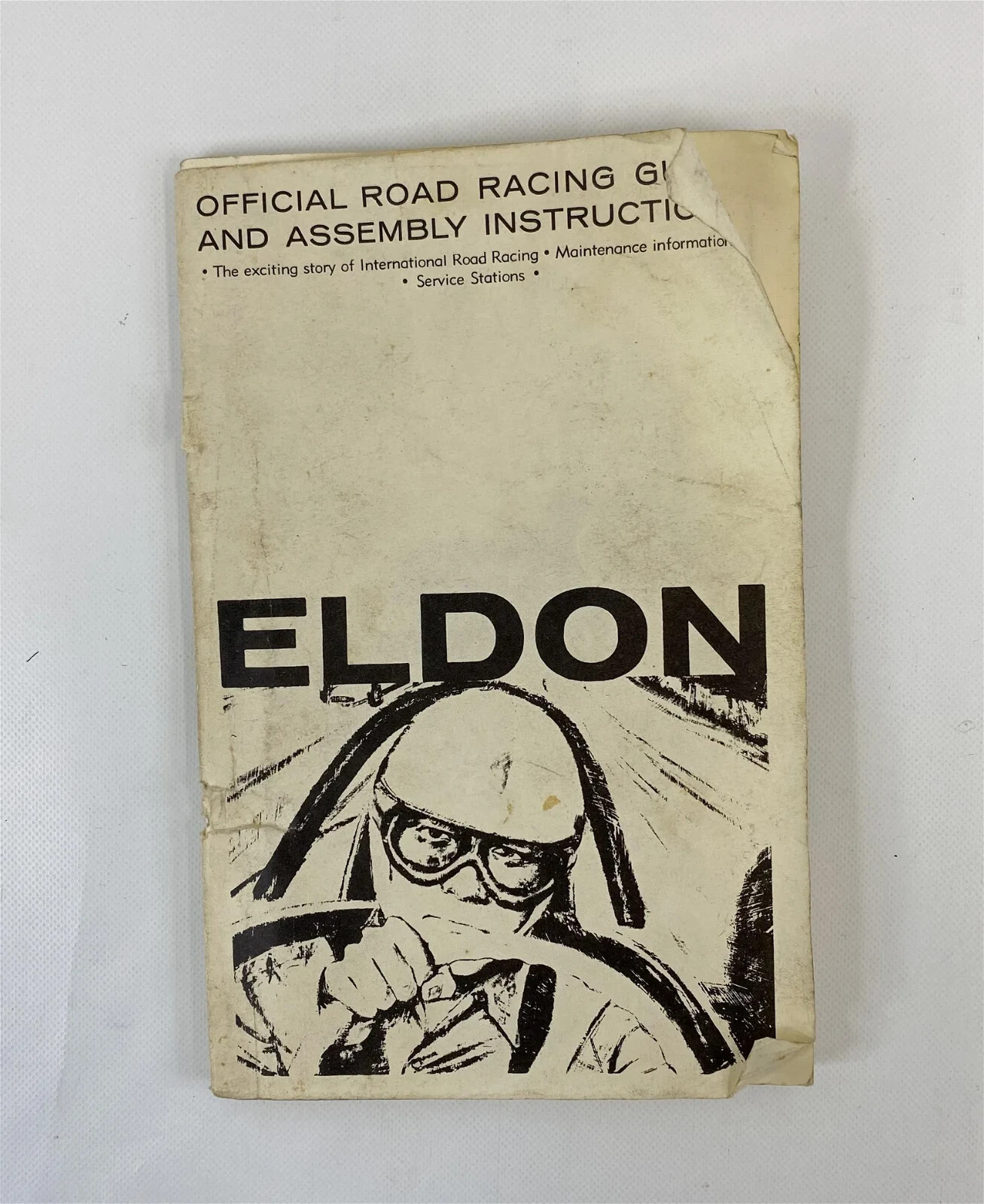 Vintage 1960s Eldon Daytona Beach Detroit Stock Car Road Race Set Toy ...