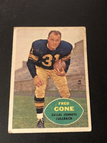 1960 Topps Fred Cone (Wearing Green Bay Packers Uniform) #34 | eBay