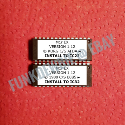 Korg M1rEX OS v1.12 EPROM Firmware Upgrade SET / Brand New ROM Update ...