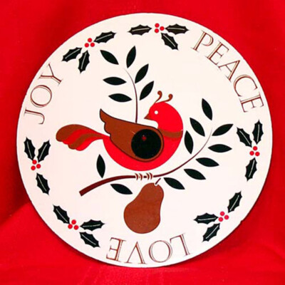 8" Love and Peace Hex Sign By Zook Cheer Up Gift Christmas Decoration ...