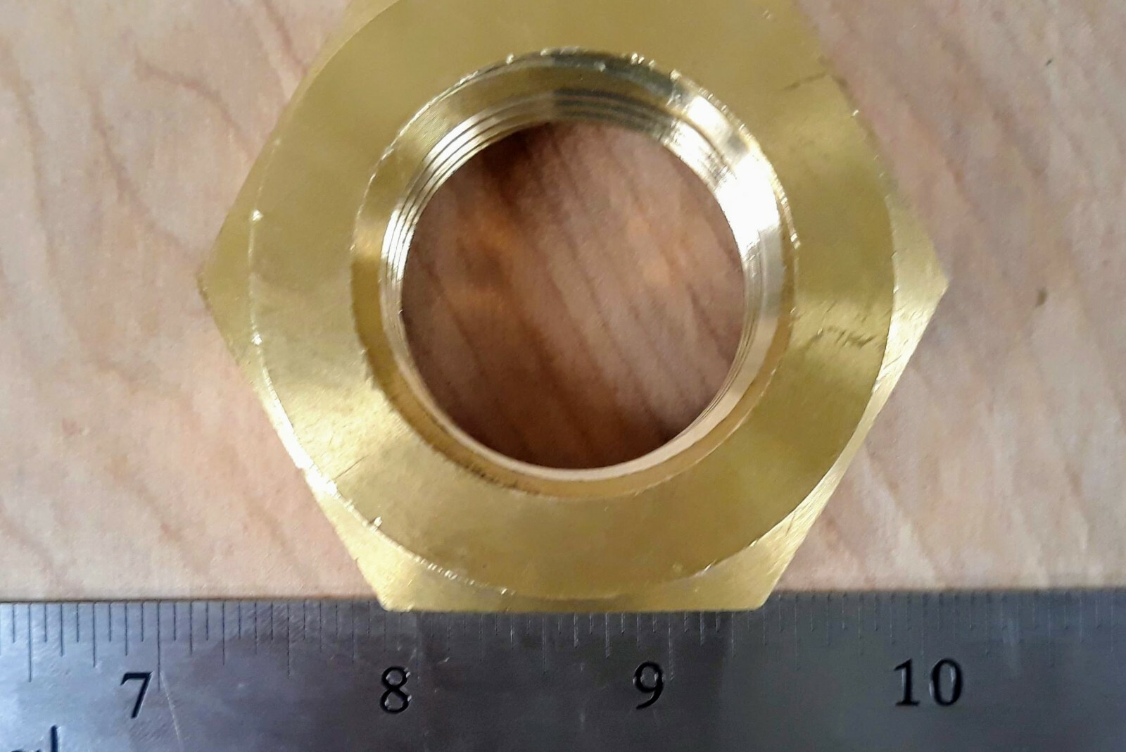 Marine 1-1/2”- 6 SAE Bronze Propeller Shaft Nuts Fits 2" NC-RH With 2 ...