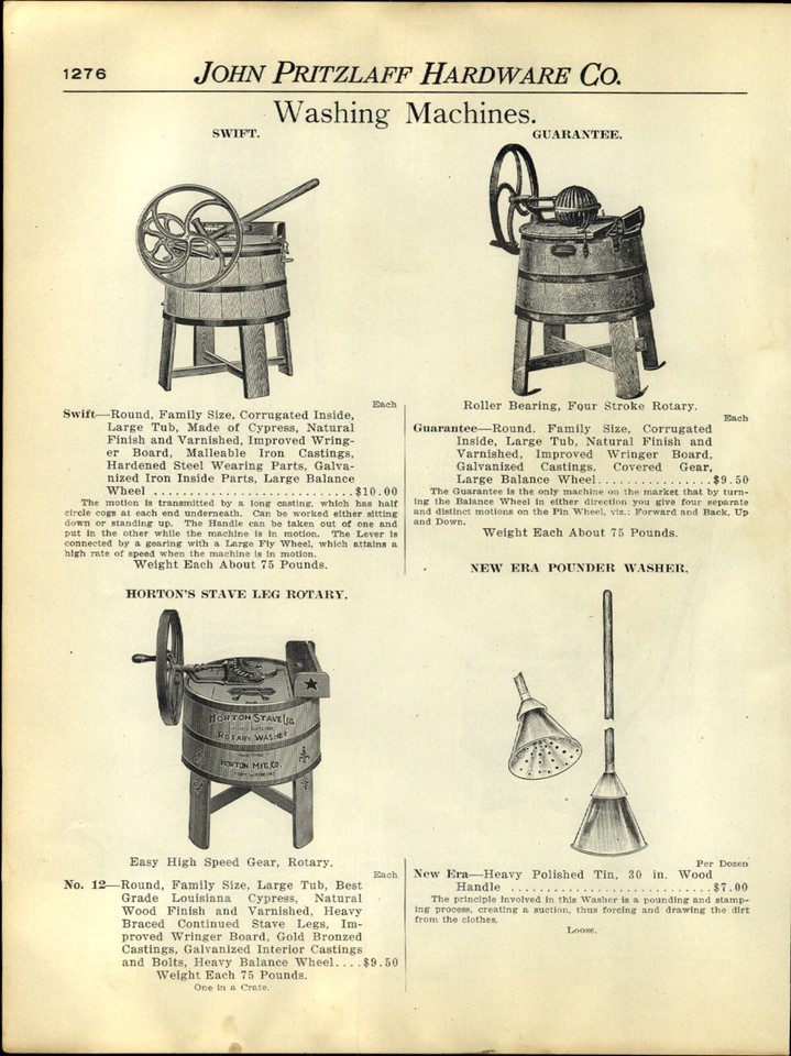 ca1910 PAPER AD Miracle Quick Easy Swift Horton's Stave Leg Wood ...