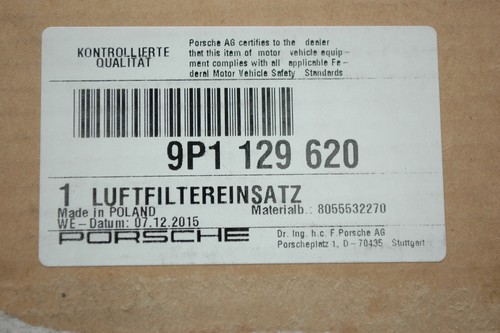 Porsche 991 Air Filter 9P1129620 | eBay