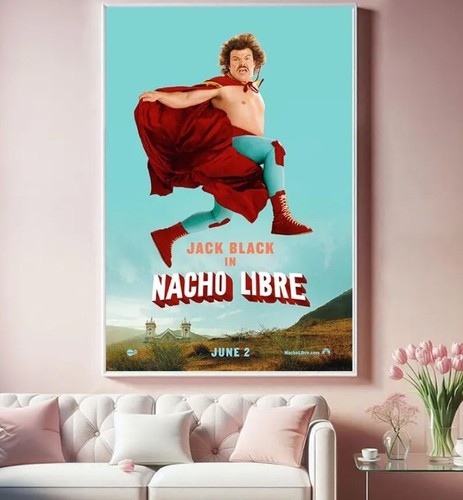 Nacho Libre Movie Poster, Top Cloth Poster, Pop Home Wall Arts, Unique ...