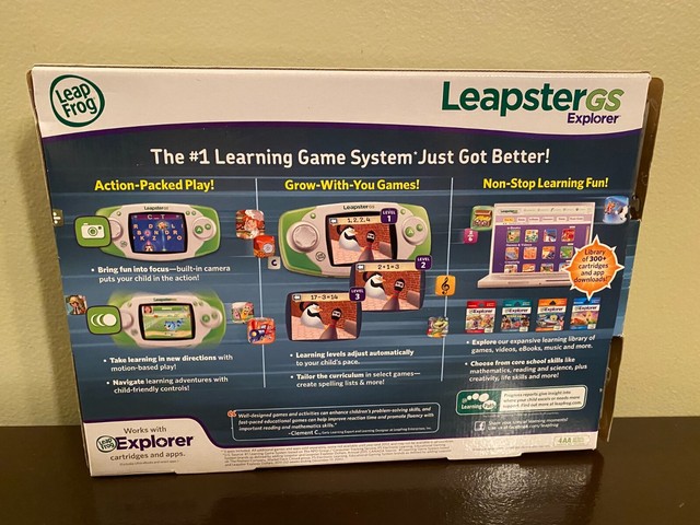 LeapFrog LeapsterGS Explorer Learning Game System - Green for sale ...