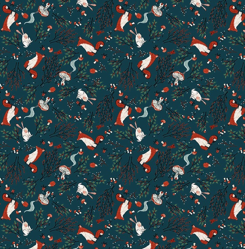 Quilt Kit - Grand Central Quilt - 60" X 78" Enchanted Forest Gnome ...