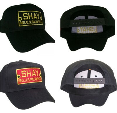 Shay Locomotive Builder Plate Embroidered Railroad Cap Hat #40-4000 ...