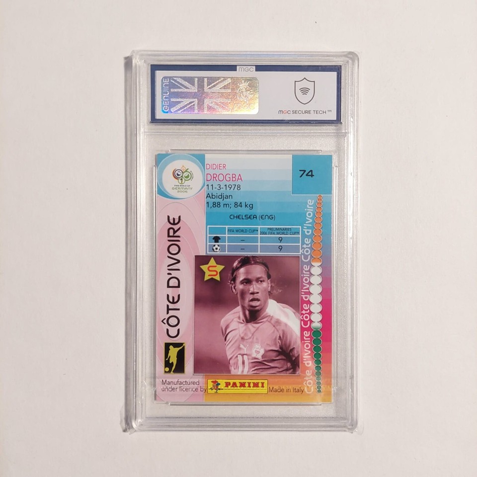 Didier Drogba 2006 Panini FIFA World cup soccer card MGC #74 Cote D ...