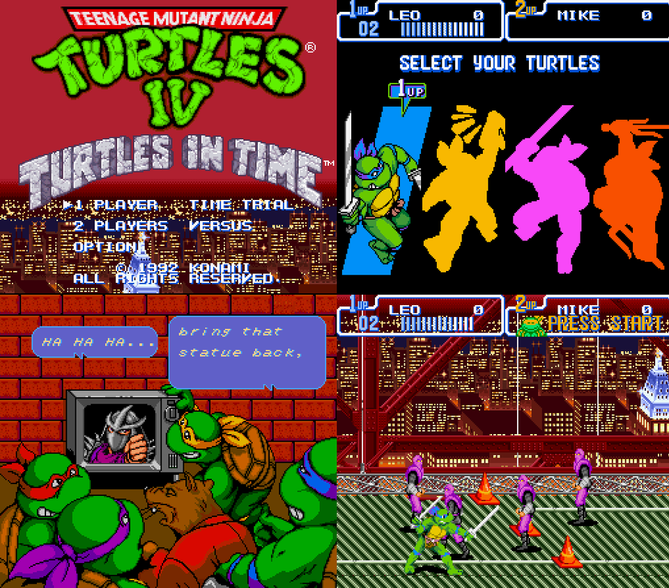 SNES TMNT IV Teenage Mutant Ninja Turtles 4 Game For N64 NTSC-U/C US ...