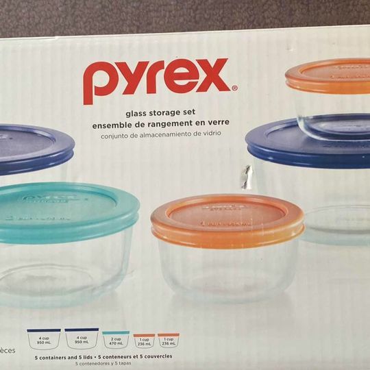 PYREX 20-piece Glass Storage Set With Lids New- for sale online | eBay