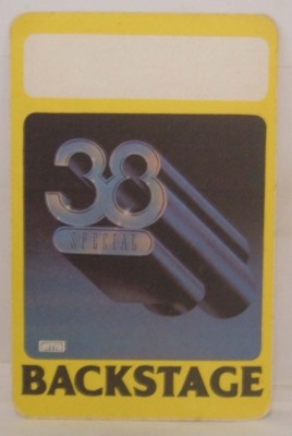 38 SPECIAL - VINTAGE ORIGINAL CONCERT TOUR CLOTH BACKSTAGE PASS | eBay