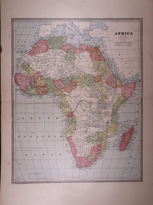 Entire US - 1884 Map Antique Map