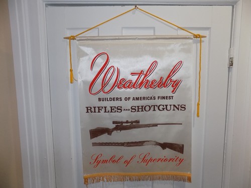 Vintage Weatherby Rifles and Shotguns Store Display Banner | eBay