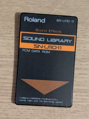 Roland Sound Library Card SN-U110-11 Sound Effects PCM Data Rom for U ...