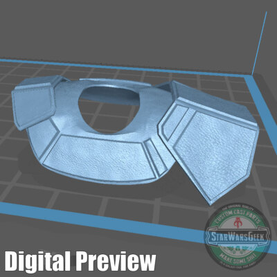 Clone Commander Pauldron v1 custom Star Wars action figures 4" 6" 7" 12 ...