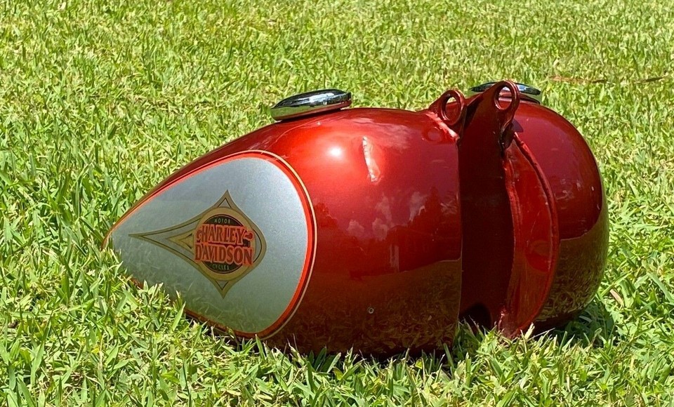 Harley Davidson FLSTC Heritage Softail Gas Tanks OEM Aztec Orange pt ...