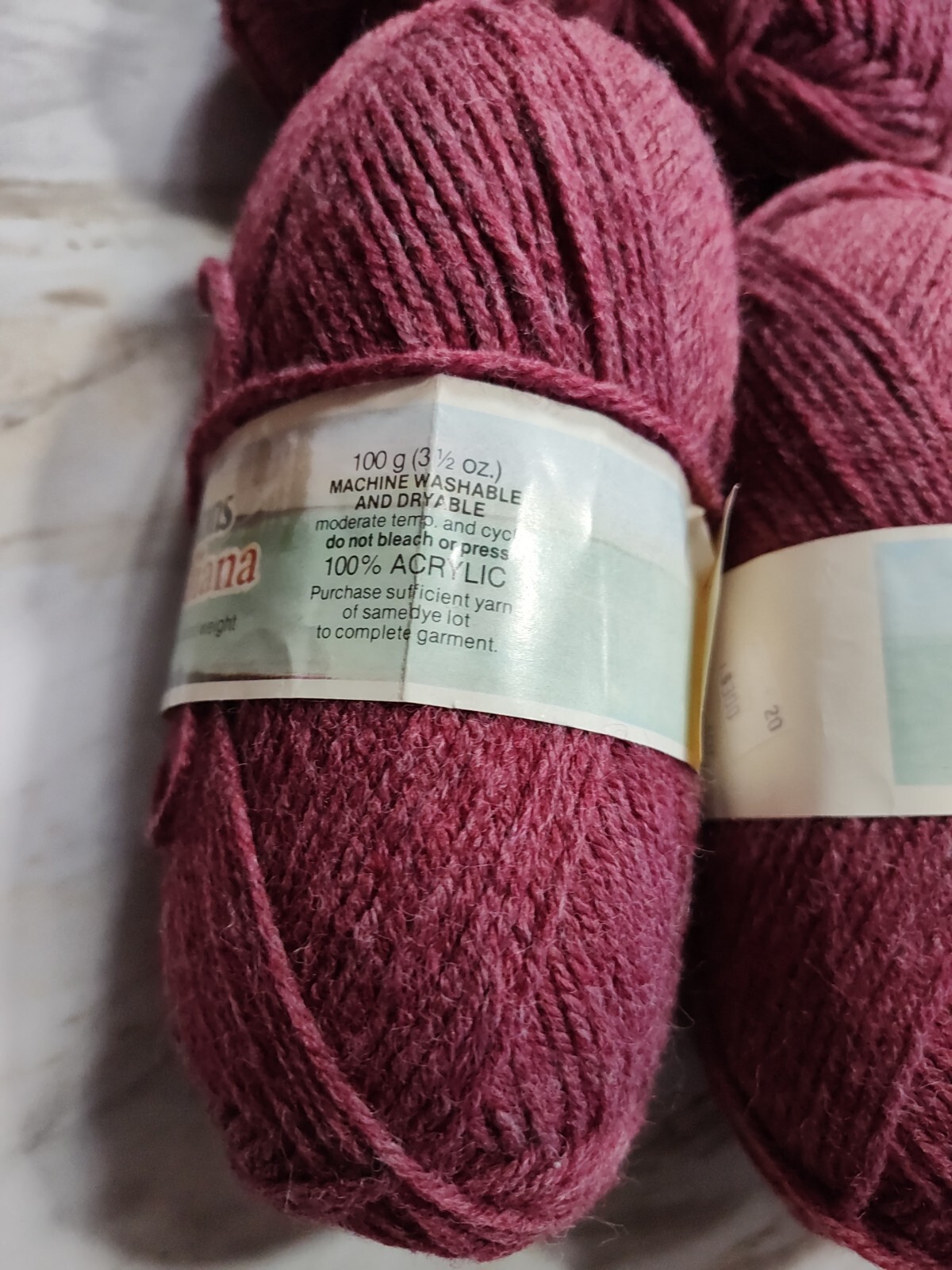 Lot of 8 Skeins Patons Canadiana Colours Yarn color #309 3.5oz ea NIP ...