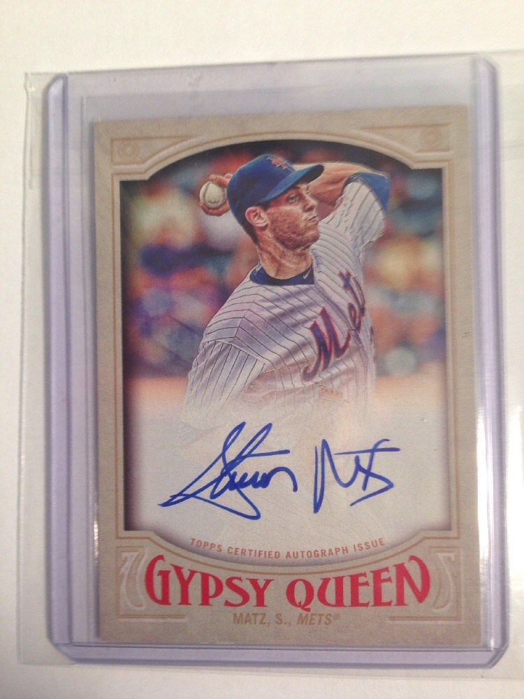 STEVEN MATZ 2016 TOPPS GYPSY QUEEN AUTOGRAPHED SIGNED AUTO BASEBALL ...