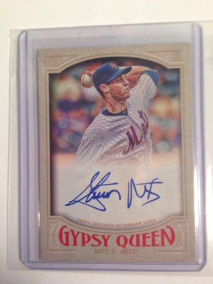STEVEN MATZ 2016 TOPPS GYPSY QUEEN AUTOGRAPHED SIGNED AUTO BASEBALL ...