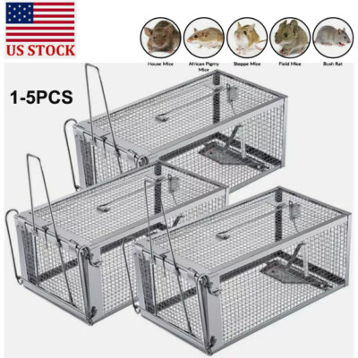 USA Mouse Trap Rat Trap Rodent Trap Live Catch Cage, Easy to Set Up and ...