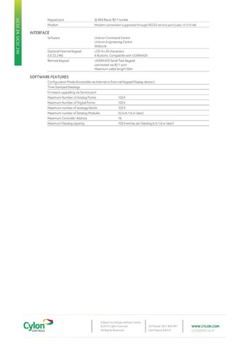 Cylon Unitron UC32.24 Programmable Controller with 8 Channel New ...