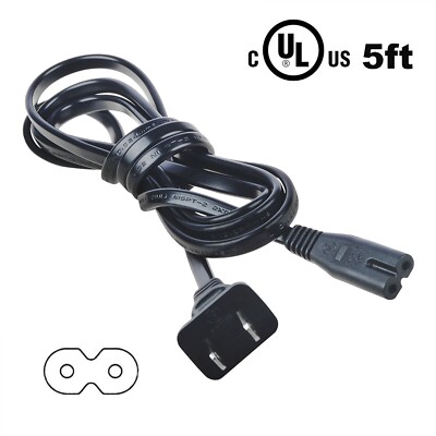 PwrON 5ft UL AC Power Cord Cable For Comcast Cable box Directv Dish DVR ...