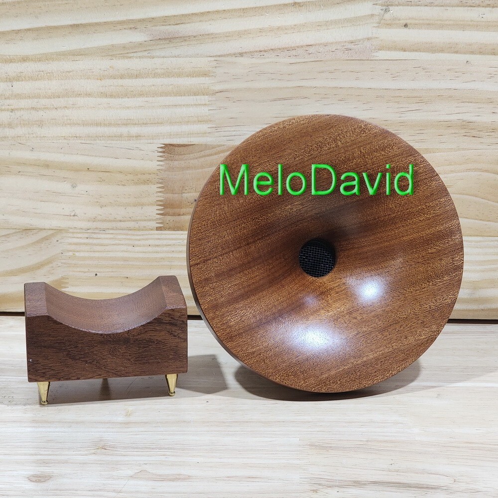 Pair=2 pcs of DavidLouis extra high frequncy wooden Horn tweeter ...