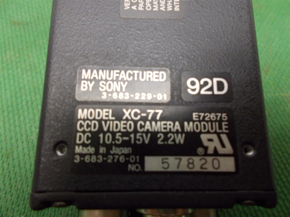 Sony CCD Camera Module XC-77 With Lens | eBay
