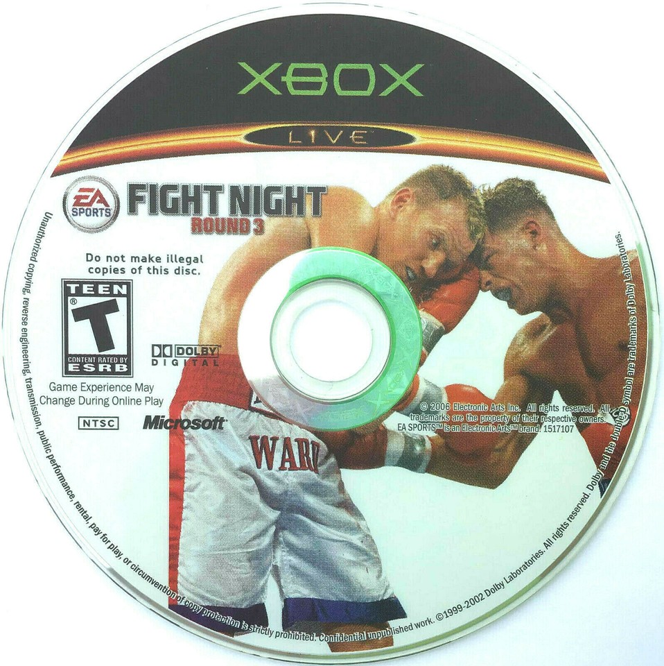 Xbox Fight Night Round 3 Boxing Live And EA Sports Fight Night 2004 ...