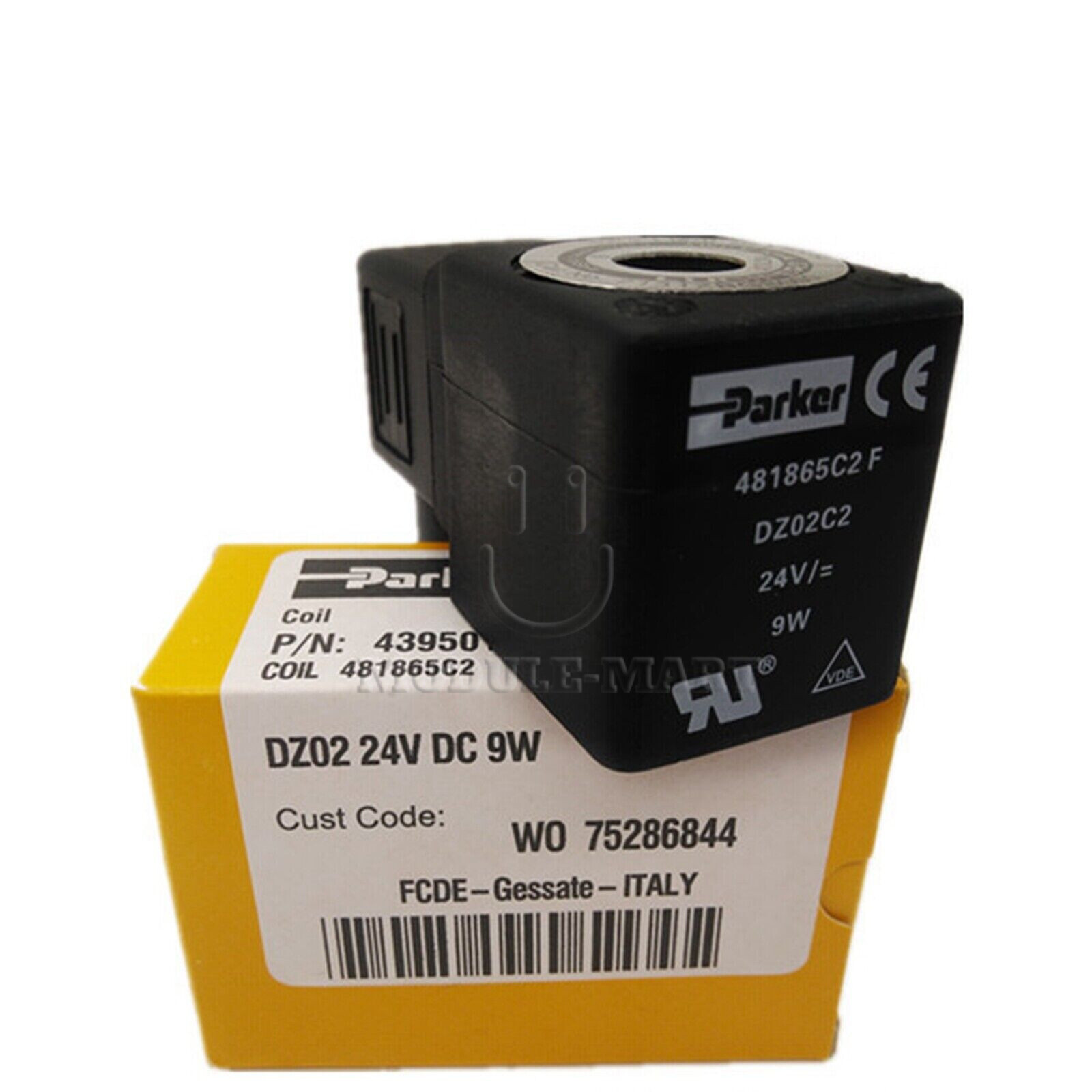 Parker 481865C2 Solenoid Valve Coil 24v DC 9w for sale online | eBay