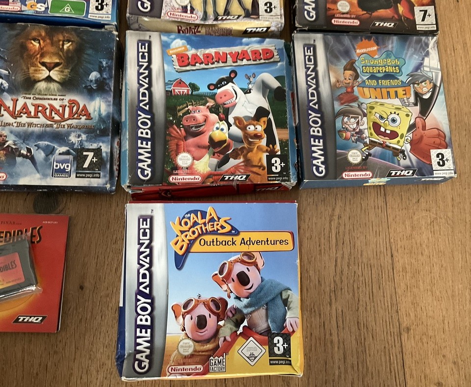 19 X Genuine Nintendo Game Boy Advance GBA Boxed Games Unused Lot ...