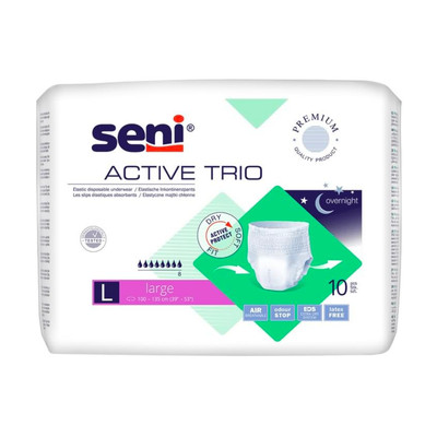 Seni Active Trio Inkontinenzhosen - 10 Stück - L | Packung (10 Stück ...