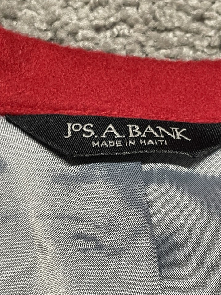 Jos A Bank Mens Camel Hair Red Two Button Sport Coat Blazer Jacket 46 ...