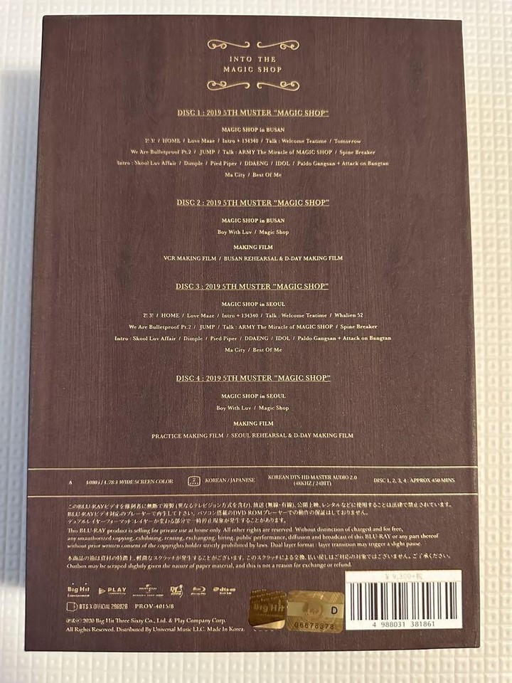 BTS MAGIC SHOP 2019 Busan Seoul Bluray GD | eBay