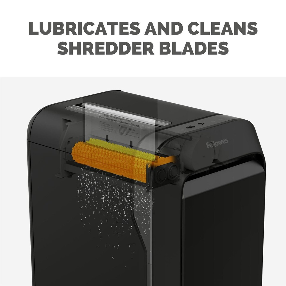 Fellowes Shredder Oil Sheets for Paper Shredders 20 Shredder Lubricant ...