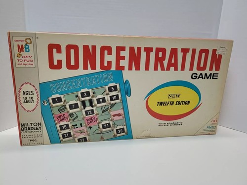Vintage 1968 Concentration Board Game 12th Edition COMPLETE | eBay